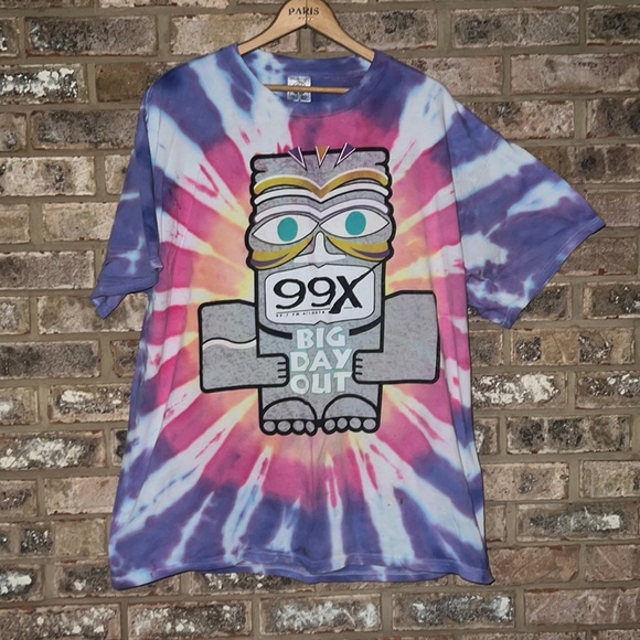 Vintage | Shirts | Rare 9s Alternative Bands 99x Atlanta Double Sided ...